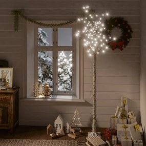 Vánoční strom 200 studených bílých LED 2,2 m vrba dovnitř i ven