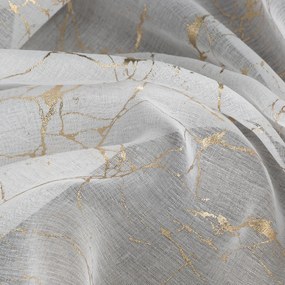 ZÁCLONA NA KROUŽČÍCH REVA1 140X250 CM VZOROVANÁ
