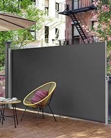 Boční sluneční clona, 160 x 350 cm, antracit