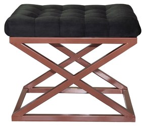 Atelier del Sofa Taburet Capraz - Copper, Black, Měděná, Černá