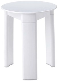 Aqualine Doplňky - Koupelnová stolička Trio, průměr 33x40 cm, bílá 2072