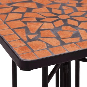 Mozaikový odkládací stolek terakota keramika,  46709