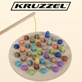 Dřevěná magnetická hra - chytání rybiček