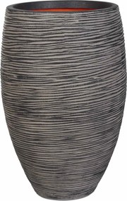 Capi Nature Rib NL Vase Elegant Deluxe Anthracite Ø 56 cm / V 85 cm