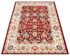 Kusový koberec Baron krémově červený 200x305cm