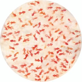 Servírovací talíř The White Snow Kingyo 32 cm červeno-oranžový