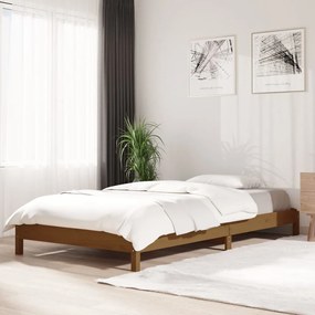 vidaXL Stohovatelná postel 90 x 190 cm masivní borovice [820402] Barva: medová hnědá