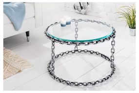 Massive home | Konferenční stolek CHAIN 65 CM stříbrný