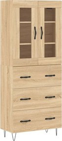 Skříň highboard dub sonoma 69,5 x 34 x 180 cm kompozitní dřevo 3198436