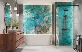 Invena Moonlight, vysoká umyvadlová baterie h-312, černá-růžové zlato, INV-BU-77-W14-V