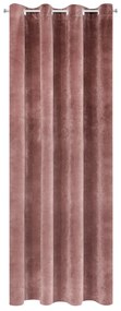 ZATEMŇOVACÍ ZÁVĚS NA KROUŽCÍCH RIA 140X250 CM STARORŮŽOVÁ