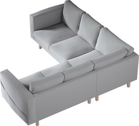 Potah na pohovku IKEA Norsborg rohová 4-místná barva šedá látka sametová