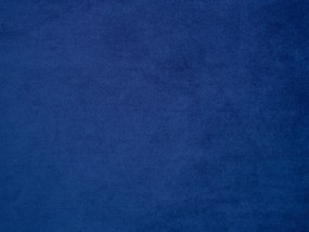 Modrá pohodlná sametová lenoška Chesterfield levá NIMES Beliani