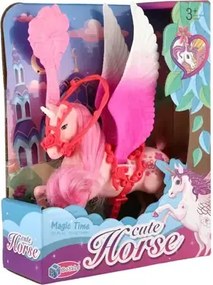 TEDDIES Jednorožec s křídly česací s hřebenem / Plast / 22 cm / 3 barv