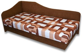 Jednolůžková postel (válenda) 80 cm Lady 87 (Hnědá 13 + Gusto 11) (L). 793111