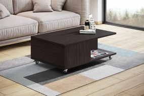 Mazzoni VIENNA wenge, konferenční stolek na kolečkách