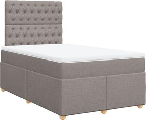 Box spring postel s matrací taupe 120x200 cm textil 3293558