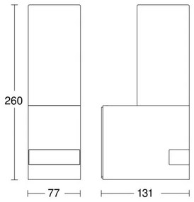 Steinel 065287 - LED Venkovní svítidlo se senzorem L 605 LED/9,5W/230V IP44