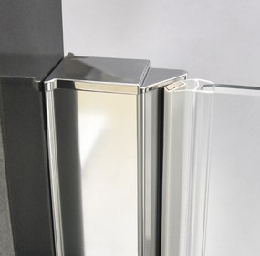 Roth Jednokřídlé sprchové dveře GDO1N se setem profilů GZN pro instalaci do niky Varianta: šířka: 90 cm, orientace: Uni - (GDO1N/900_GZN), Barva profilů a typ výplně: profily: brillant, výplň: transparent