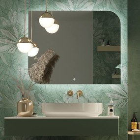 Atypické zrcadlo do koupelny s LED osvětlením A6