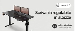 Deuba Elektrický Psací stůl L s nabíječka černá