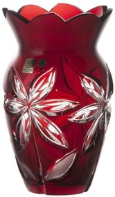Váza  Linda, barva rubín, výška 205 mm