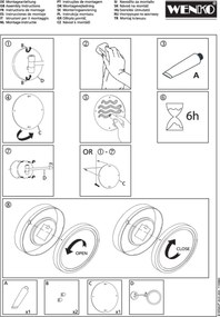 Kosmetické nástěnné LED zrcadlo LUMI, montáž bez vrtání
