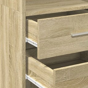 Skříň highboard dub sonoma 40 x 42,5 x 185 cm kompozitní dřevo 3281443