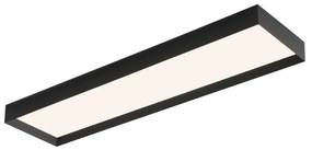 ACB Iluminacion Stropní LED svítidlo MUNICH, š. 120 cm, 55W, CRI90 Barva: Černá, Teplota světla: 3000K - teplá bílá, Stmívání: Casambi