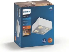 Philips Box 4x4.5W bílá / LED stropní bodové svítidlo / 2000lm / 2200-