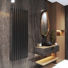 Gamma Vertical, topné těleso 600x1600 mm, 1036 W, černá matná, GMA-VERT-16060-BK