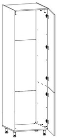 PROVENCE k | vysoká skříňka D60ZL-P na vestavnou lednici | PRAVÁ | 60 cm | SOKL v CENĚ | b./andersen