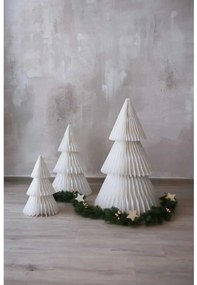 Dekorativní vánoční stromek PAPEL TREE, papír, průměr 52 x výška 80 cm, bílá