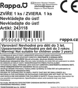 RAPPA Zvířata mořská mix v krabičce / Figurky / 12 ks / cca 6-10 cm