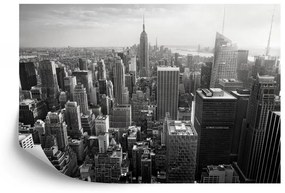 Fototapeta Empire State View V Černé A Bílé Samolepící tapety 90x60