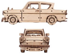 Ugears 3D dřevěné mechanické puzzle Harry Potter Létající Ford Anglia