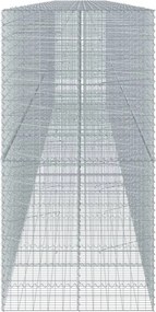 Gabionový koš s víkem 1 150 x 100 x 200 cm pozinkované železo 3295246