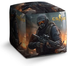 Sablio Taburet Cube CS:GO Voják 2: 40x40x40 cm