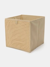Sinsay - Úložný box s pleteným předním dílem - béžová