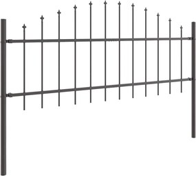 Zahradní plot WOERDEN 4 ks 170 x 115 cm Práškově lakovaná ocel 3360106