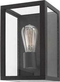 NV 870026 Venkovní nástěnné svítidlo ZEST černý litý hliník čiré sklo E27 1x12W 220-240V IP54 bez žárovky - NOVA LUCE