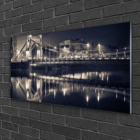 Obraz na skle Most Architektura 100x50 cm