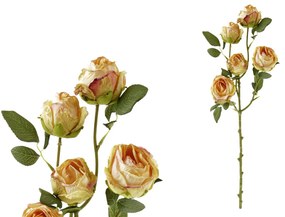 Růže, umělá květina, barva žlutá - KUM3331-YEL