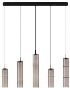Designový lustr Sano 5 line Smoky