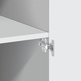 Skříň highboard bílá 70 x 42,5 x 185 cm kompozitní dřevo 3281420