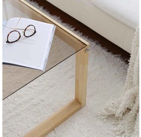 Designový konferenční stolek Vaidehi 85 cm přírodní