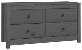 vidaXL Odkládací skříňka šedá 100 x 40 x 54 cm masivní borové dřevo