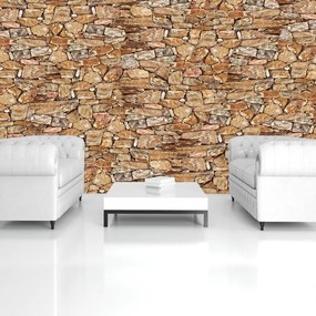 Fototapeta - Stone Wall Rock (254x184 cm)