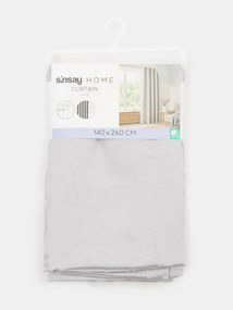 Sinsay - Závěs na průchodkách s žakárovým rostlinným vzorem - šedá