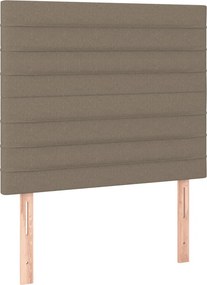 Box spring postel s matrací taupe 90x190 cm textil 3136641